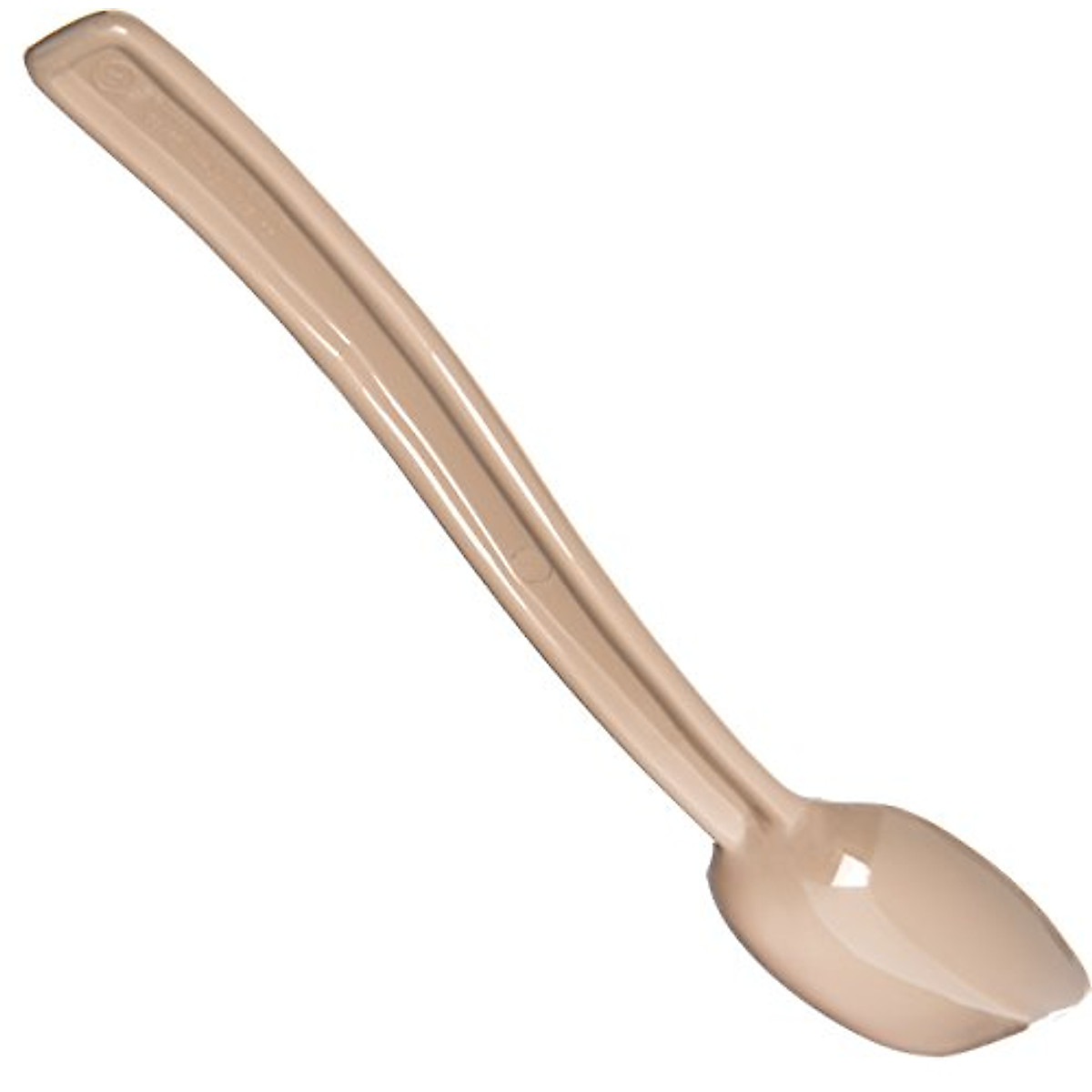 Carlisle FoodService Products Plastic Solid Spoon, 9 Inches, Beige