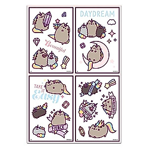 Pusheen Clear Bag for Women - Bundle with 11" Clear Mini Pusheen Backpack Purse for Concerts, Sporting Events, More Plus Pusheen Decals | Pusheen Bags and Purses