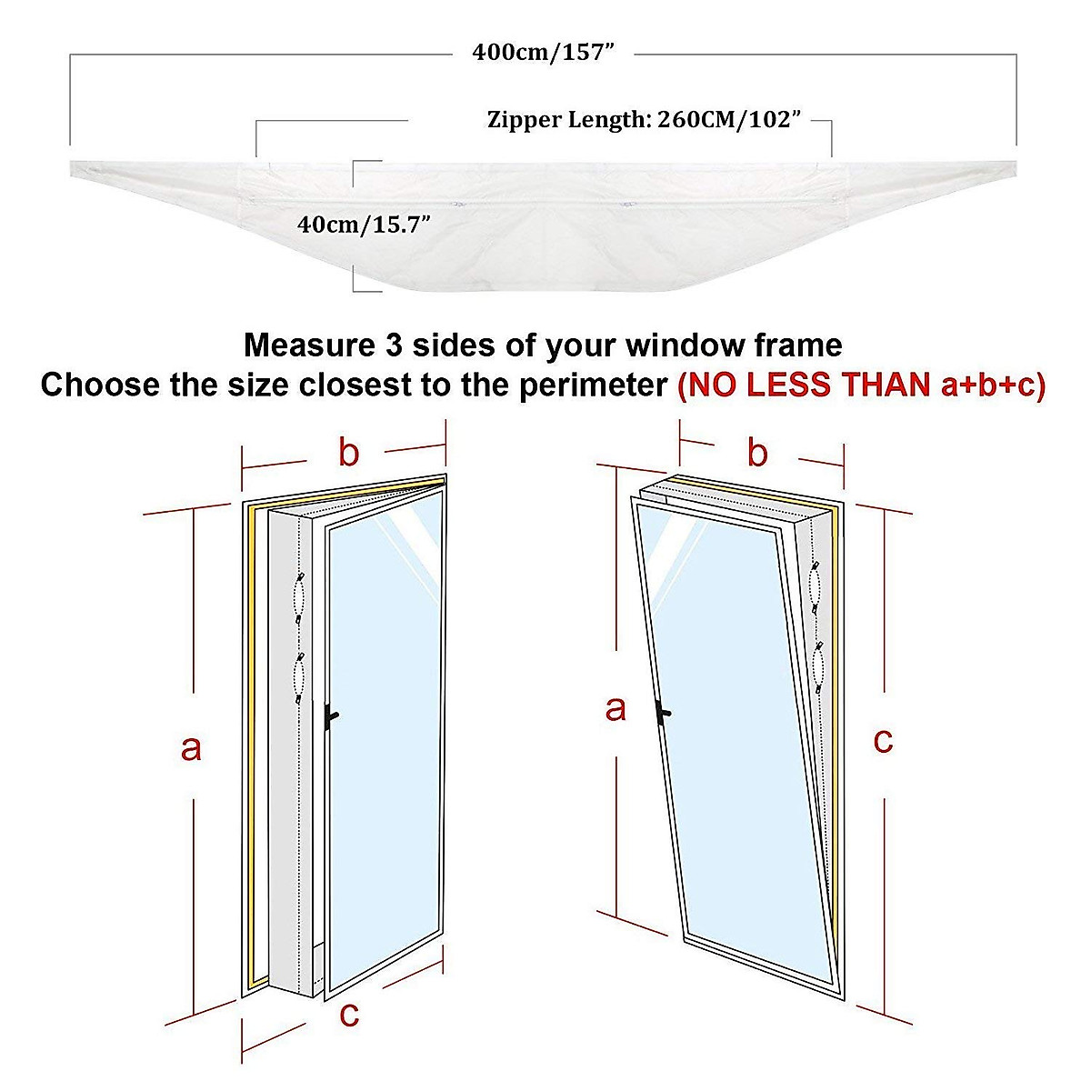 Morningrising Window Seal for Portable Air Conditioner,Window Seal for AC Unit,Push and Pull Window Seal Plate,Open Window Frame Side Soft Board