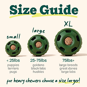 WOOF Pupsicle, Large 25-75 lbs Long-Lasting Dog Toy to Keep Your Pup Distracted, Safe for Dogs, Easy to Clean, Fillable Dog Toys