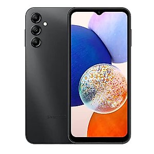 SAMSUNG Galaxy A14 4G LTE (128GB + 4GB) Unlocked Worldwide (Only T-Mobile/Mint/Metro USA Market) 6.6" 50MP Triple Camera + (15W Wall Charger) (Black (SM-A145M/DS))