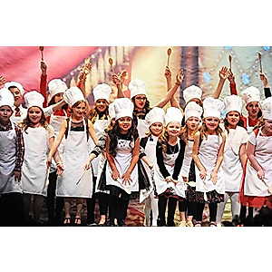 CHEFSKIN Baby Toddler White Chef Hat Adjustable Fits Babies 12-36 Mos