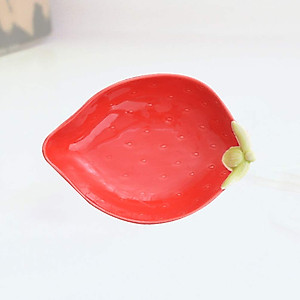 OSALADI Kawaii Bowl Lemon Shaped Bowl Salad Bowl Dessert Bowl Seasoning Serving Bowls Appetizer Bowls Mixing Bowls for Home Restaurant Buffet Red Sushi Plates and Soy Sauce Bowls