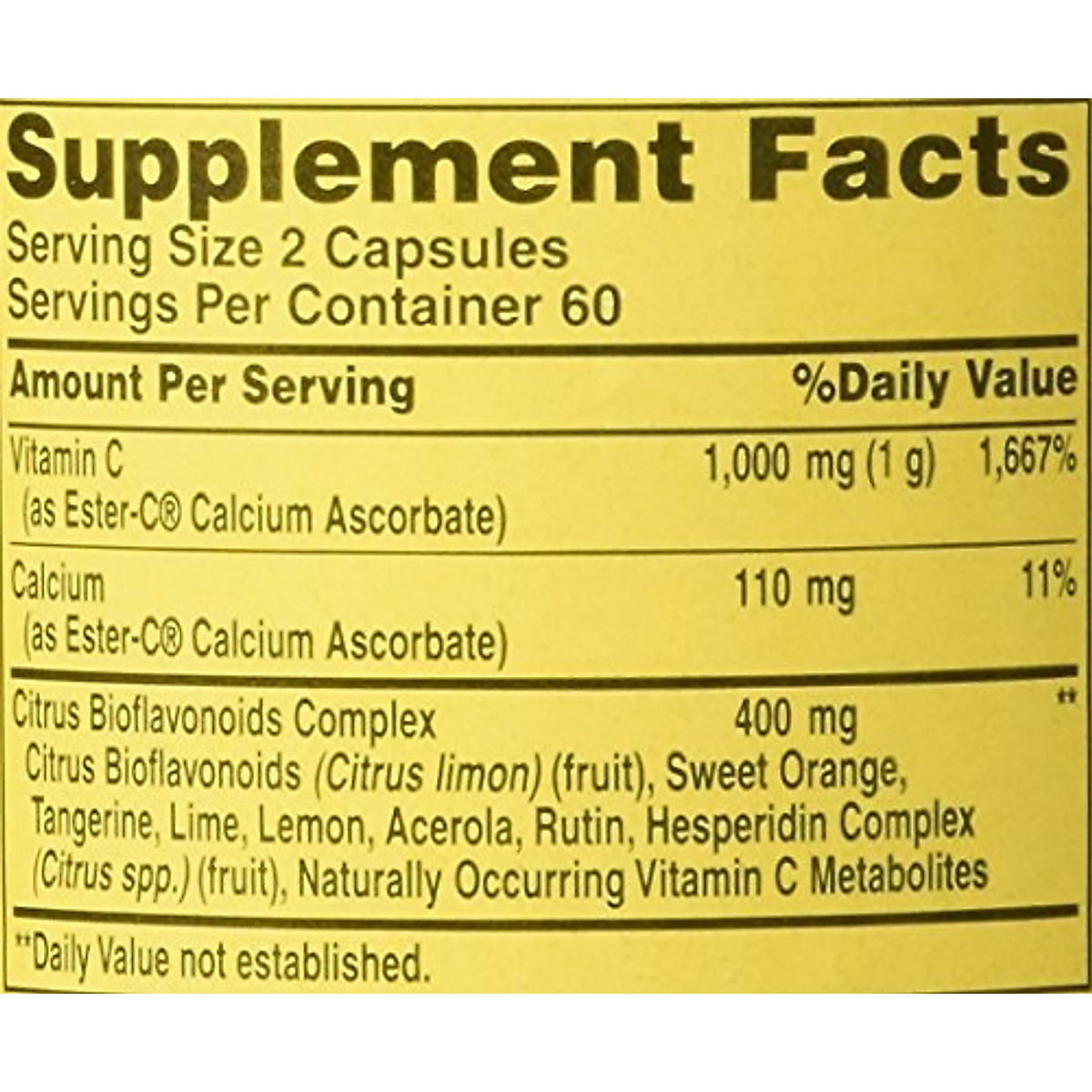 Ester-C® 500 mg with Citrus Bioflavonoids Capsules 120