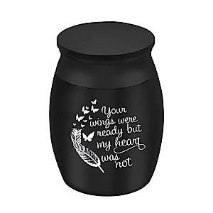 angel3292 Air Tight Pet Funeral Urn English Letters Metal Memory Box Pets Ashes Casket for Home Pet Memorial Urn Anti-Rust for Cats