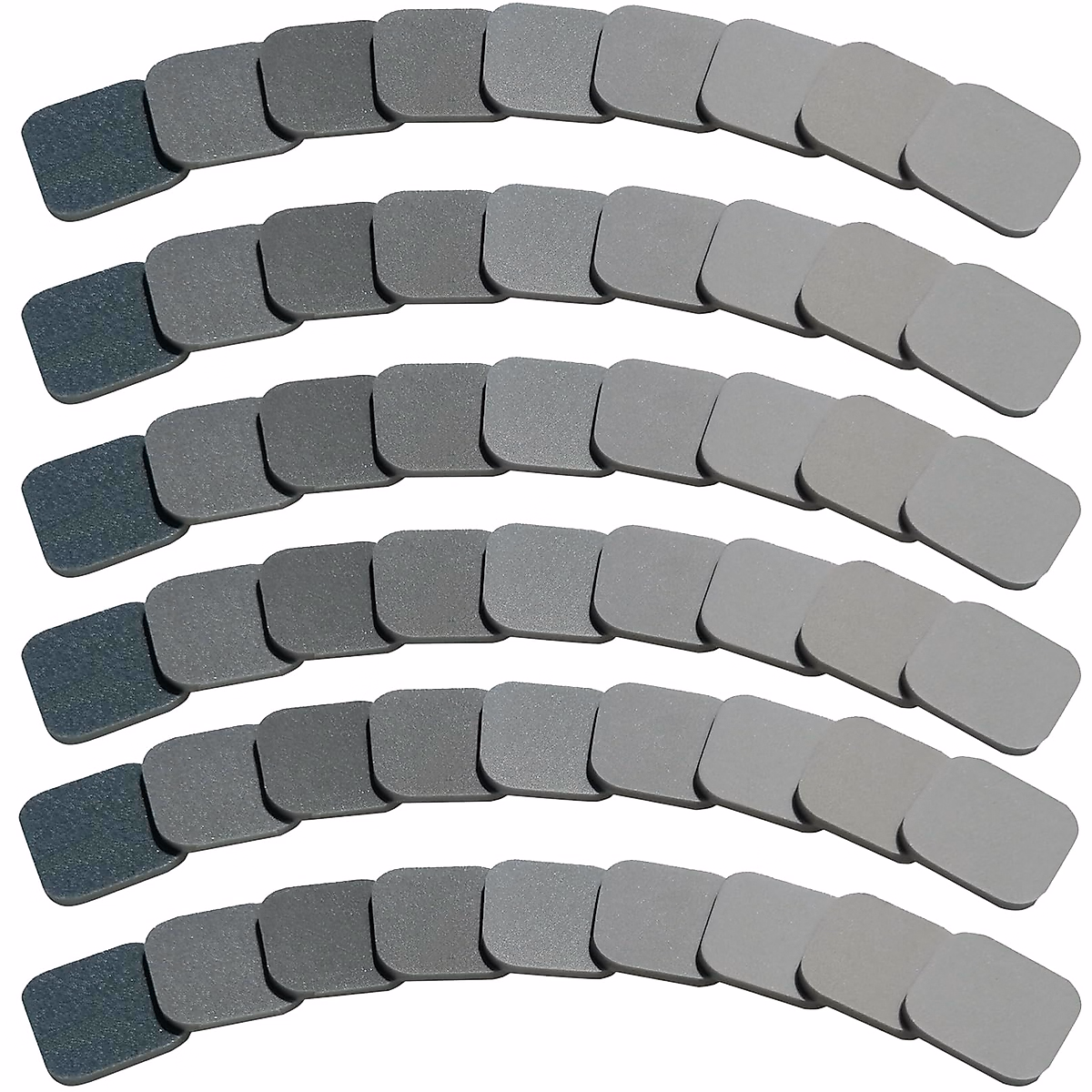 Tonmp 54 PCS 2 x 2 Soft Touch Sanding Pads, Mesh Sanding Polishing Pads Hand Sander Blocking from 320 to 3500 Grits Sander Sponge for Plastic Sanding Acrylic Materials (54 Pack)