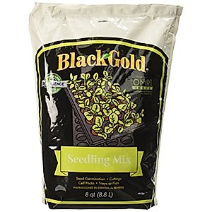 Sun Gro Horticulture 8-Quart Black Gold 1311002 Seedling Mix, ba