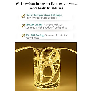 LUXFURNI Mirror Jewelry Cabinet Wall-Mount/Door-Hanging Armoire, Full length Mirror Lockable Makeup Storage Organizer w/Cosmetic Box (Black)