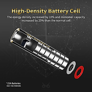 POWEROWL High Capacity A23 Batteries 6 Pack, Premium Alkaline 21/23 23A 12V Battery