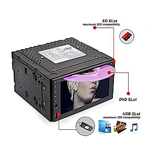 Double-Din-Car-Stereo-with-CD/DVD-Player,6.2 Inch Car Radio with Bluetooth Navigation Touch Screen Mirror Link EZoneTronics 6.2 inch Capacitive Touch Screen ezone-2062