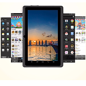 ZONKO 2022 Upgraded Android 11 Tablet 7 inch 2GB RAM 32GB ROM 128GB Expandable Storage Quad Core Dual Camera Wi-Fi Bluetooth Play Store 3D Game Supported GMS Certified (Black)