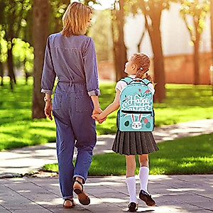 Happy Easter Cute Bunny Backpack for Girls Boys for School Backpacks