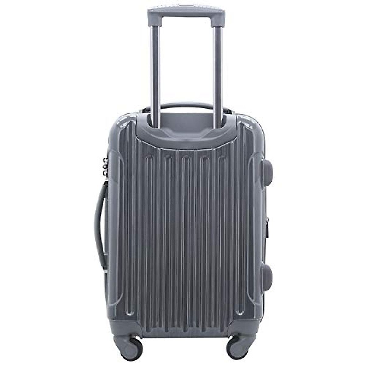 kensie Women's Alma Hardside Spinner Luggage, Expandable, Gun Metal, Carry-On 20-Inch