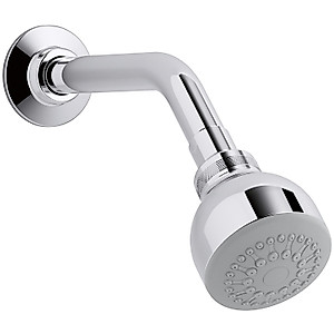 KOHLER K-11637-G-CP Coralais 1.75 GPM Single-Function Wall-Mount Showerhead, Polished Chrome