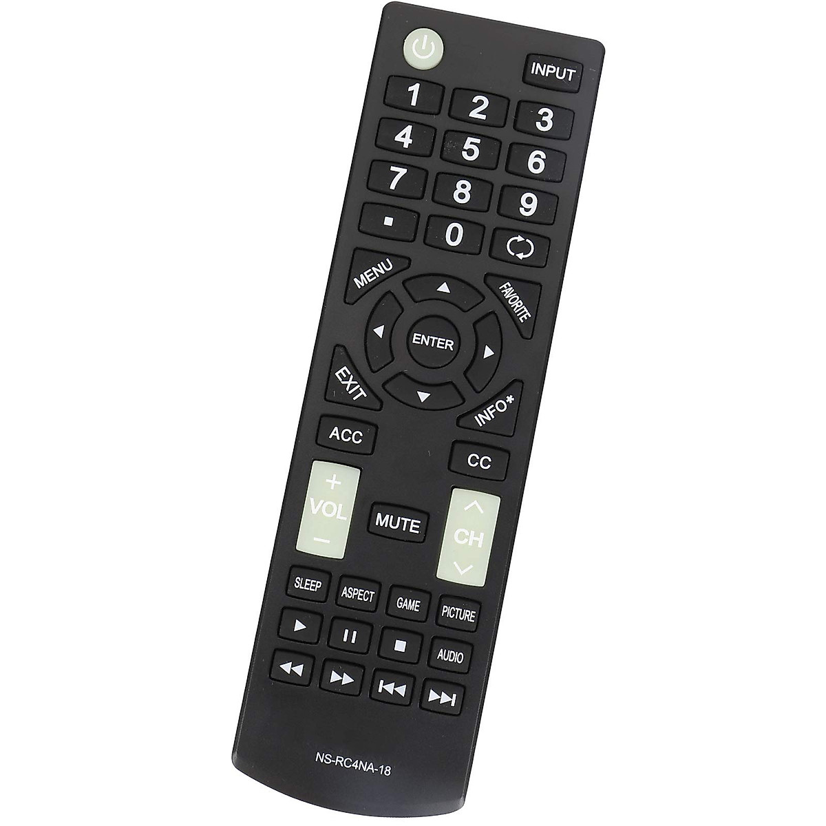 New NS-RC4NA-18 Replacement Remote Control fit for Insignia TV NS-50D510MX19 NS-50D510NA17 NS-55D420NA20 NS-55D420NA18 NS-32D220NA20 32D311NA17 NS40D420MX18 NS40D420NA18 NS39D310NA19 NS43D420NA18