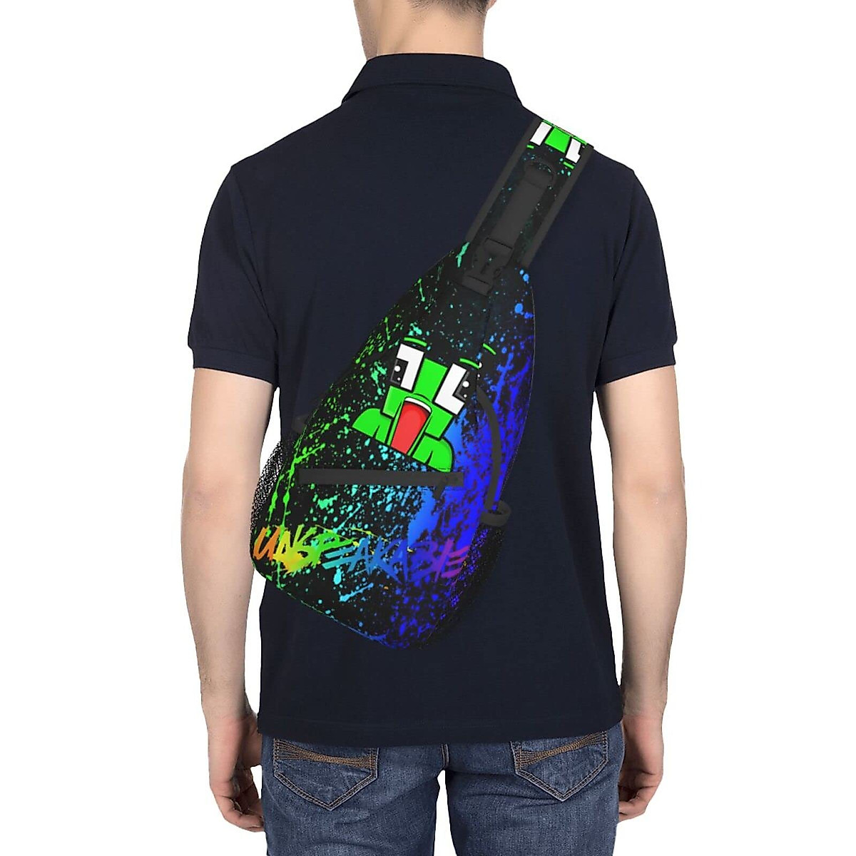 Noichzc Cartoon Sling Bag Crossbody Sling Backpack Travel Hiking Chest Bag Daypack For Purses Shoulder Bag Men Women