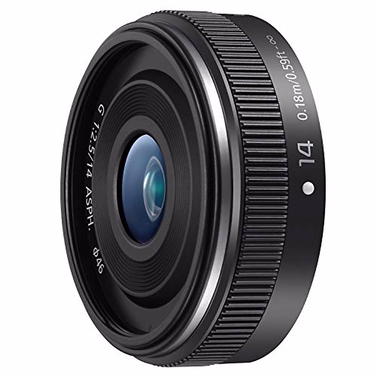 Panasonic LUMIX G Lens, 14mm, F2.5 II ASPH., Mirrorless Micro Four Thirds, H-H014AK (USA BLACK)