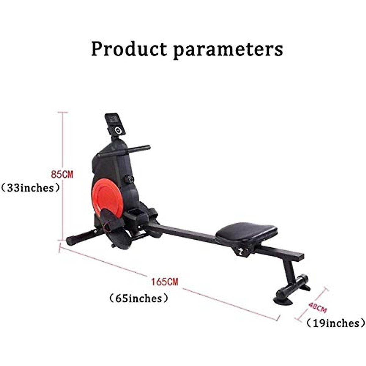 Foldable Rowing Machines Rowing Machine for Home Use Foldable Silent Magnetic Control, Aerobic Exercise Fitness Equipment, Male and Female Weight Loss Muscle Training Water Ro