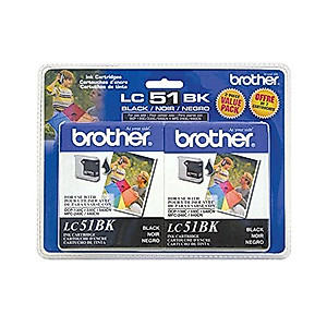 Brother FAX 2580C Black Ink Cartridge Twin Pack Standard Yield (2x 500 Yield)