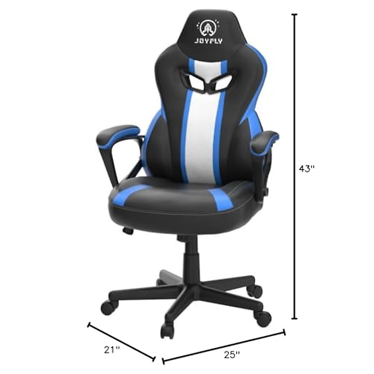 JOYFLY Gaming Chair, Gamer Chair for Adults Teens Silla Gamer Computer Chair Racing Ergonomic PC Office Chair （Blue）