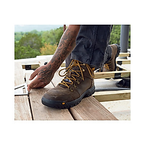 Cat Footwear Men's Outline St Work Boot, Honey, 8