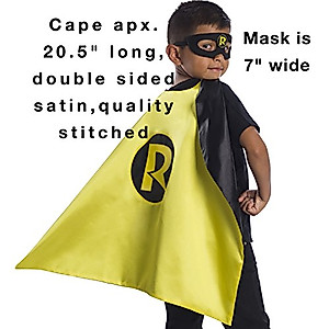 Rubies Super Hero Cape Set AMAZON EXCLUSIVE Officially licensed DC Comics Assortment 4 Capes, 3 Masks, and 1 Chest Piece, One Size