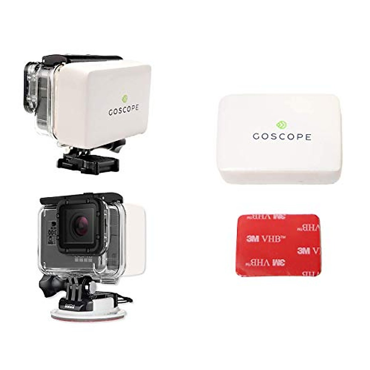 GOSCOPE Dive Buddy - Float Mount for Hero Cameras - Floaty Sponge with 3M Adhesive for HERO4 / HERO5 / HERO6 / HERO7 / HERO8 / HERO9 / HERO10 / HERO11 Dive HOUSING Float Mount