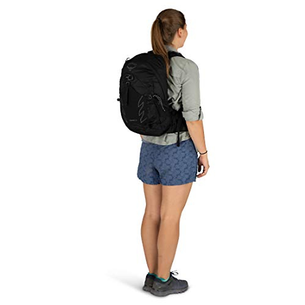 Osprey Tempest 20L Women's Hiking Backpack with Hipbelt, Stealth Black, WM/L