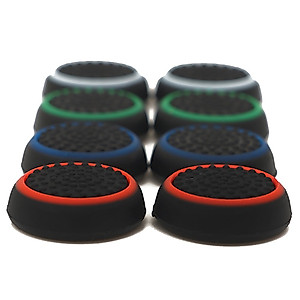 SUBANG 16 Pieces Silicone Noctilucent Thumb Grip Caps Controller Joystick Cap Covers for PS3, PS4, Xbox 360, Xbox One Analog Stick Caps Replacement