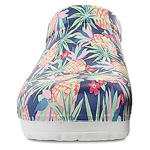 Dansko Kane Slip-On Mule Clog for Women – Lightweight Cushioned Comfort and Removable EVA Footbed with Arch Support – Easy Clean Uppers Pineapples Sandals 6.5-7 M US