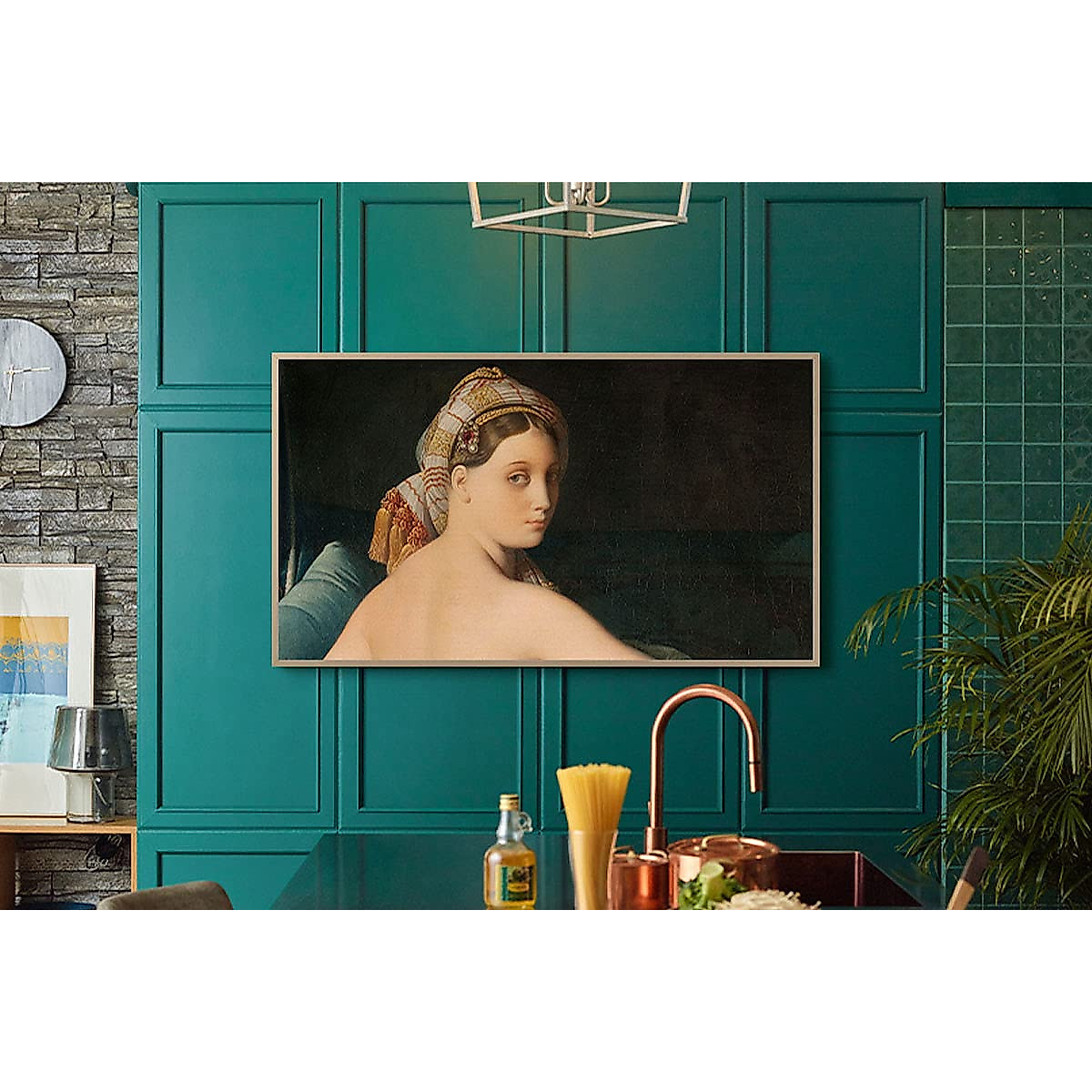 SAMSUNG 75-Inch Class QLED The Frame Series - Quantum HDR Smart TV with Alexa Built-in (QN75LS03BAFXZA, 2022 Model) (Renewed)