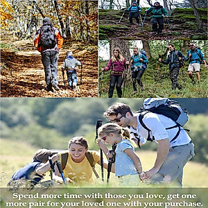 Favuit Hiking Pole Tips, Walking Stick Rubber Tips Trekking Poles 6Pcs Replacement Protectors Boot Tips Rubber Feet fits Most Standard Hiking Sticks 11mm Hole Diameter