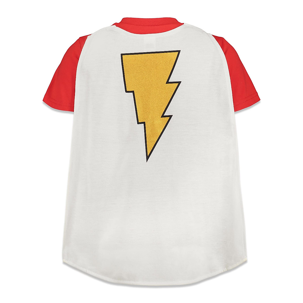 DC Comics Shazam Little Boys' T-Shirt with Cape (Red, 5)