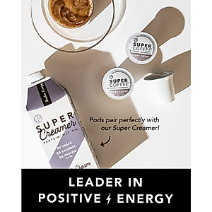 KITU SUPER COFFEE Pods, Energy & Immunity (2x Caffeine, Vitamins, Antioxidants) [Mocha] 60 Count | Keto Coffee Pods Compatible with Keurig 2.0 K-Cup Brewers