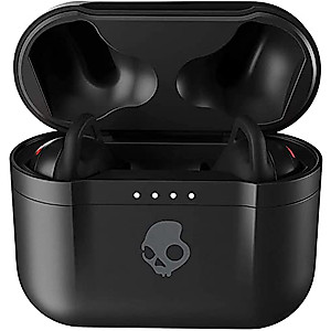 Skullcandy Indy Fuel True Wireless In-Ear Bluetooth Earbuds Compatible with iPhone and Android / Wireless Charging Case and Mic / Great for Gym, Sports, and Gaming, IP55 water dust Resistant - Black