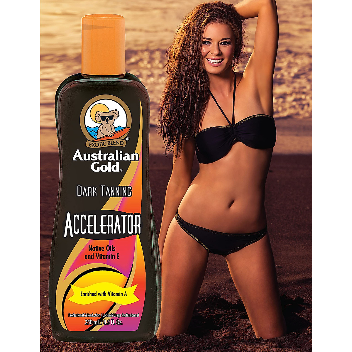 Australian Gold Dark Tanning Accelerator Lotion, 8.5 Fluid Ounce