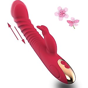 Personal Handheld Rechargeable Rabbit Vibrators for Women Vibrating Toys Pleasure Massager Electric Portable Massager 8+3 Speeds Vibrations Realistic Female Woman Gifts