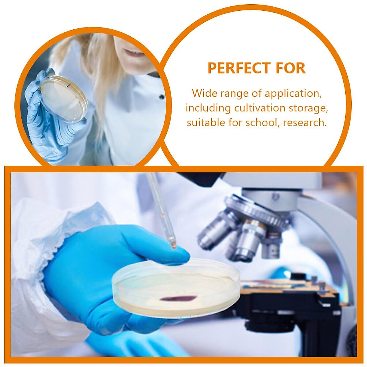 ULTECHNOVO Nutrient Agar Plates, Nutrient Agar Petri Dishes Science Project Kit, Pre-Poured Agar Plates for Students Science Fair Projects