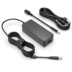 90W 65W AC Adapter Fit for Dell Latitude Laptop Charger, Fit for All Dell Latitude Series Round Connectors 19.5V 4.62A