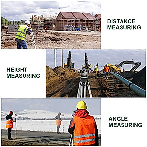 Huepar 32x Automatic Optical Level with Self-Leveling Magnetic Dampened Compensator and Transport Lock, Height/Distance/Angle Measuring Tool 393Ft of 1/16" at 100Ft Leveling Accuracy -Hard Case AL-32X