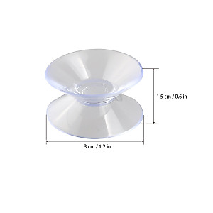 NUOLUX Suction Cups Without Hooks Sucker Pads for Glass Plastic-10pcs 30mm