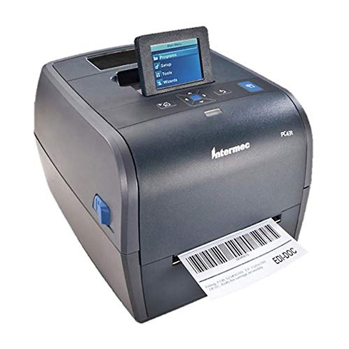 Intermec PC43TB01100201 Intermec, Pc43T Printer, 4" Thermal Transfer/Direct Thermal Desktop Printer, 203 Dpi, LCD Display, Tear-Off, Real Time Clock, USB 2.0 and 2 USB Host Ports, LAN