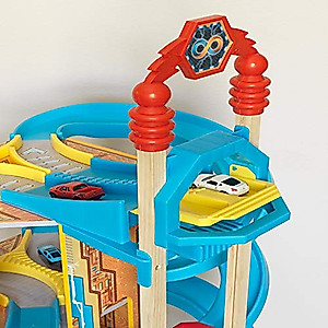 KidKraft Super Vortex Racing Tower 5-Story Race Track Toy for Die-Cast Cars; Storage for 50+ Vehicles, Gift for Ages 3+