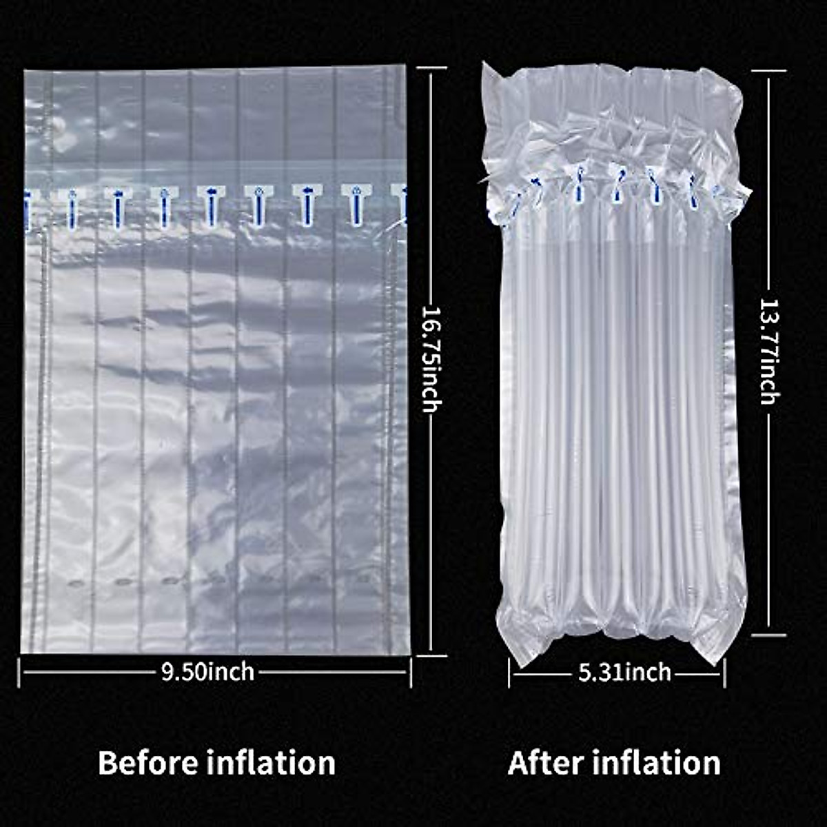 Wine Bottle Travel Protector Bags, Conilly 20 Packs Inflatable Air Column Packaging Bubble Bag with Free Inflator Pump, Reusable Wine Bottle Protector,Safe Choice for Wine Transportation