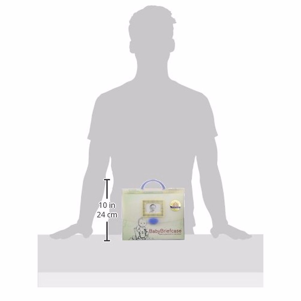 Baby Briefcase Baby Paperwork Organizer, Mint/Periwinkle