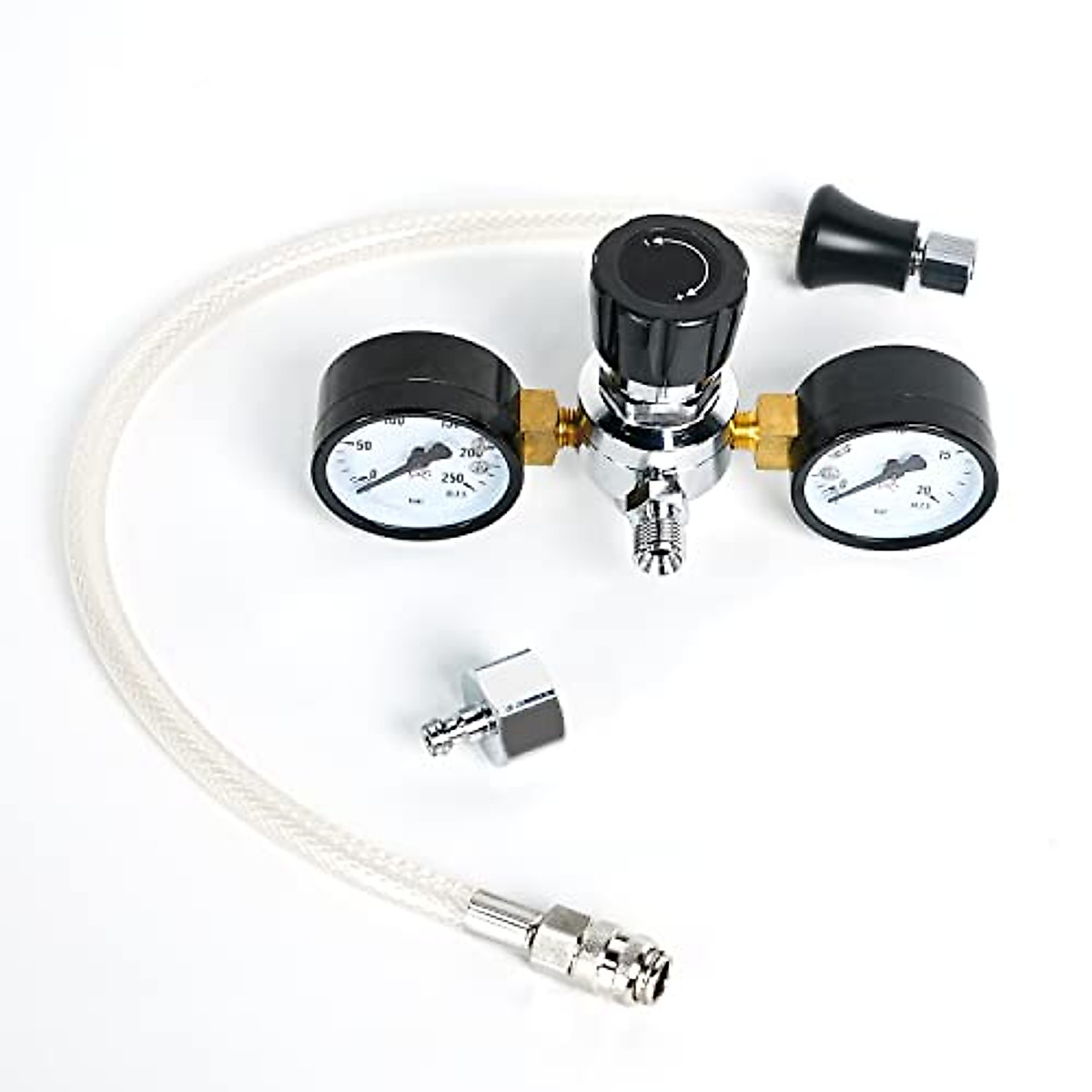 BLUE FLAG Nitrous Oxide Pressure Regulator Pressure Reduction Valve, for 580G, 615G, 1.5L, 2.2L, 3.3L Cream Charger Cylinder