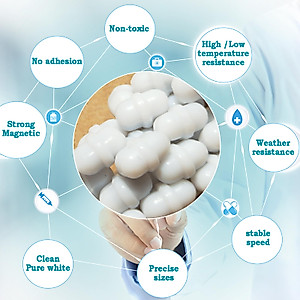 10 PCS Magnetic Stirrer Stir Bar PTFE Magnetic Mixer Stir Bars (Diameter 4mm,Length 8mm)