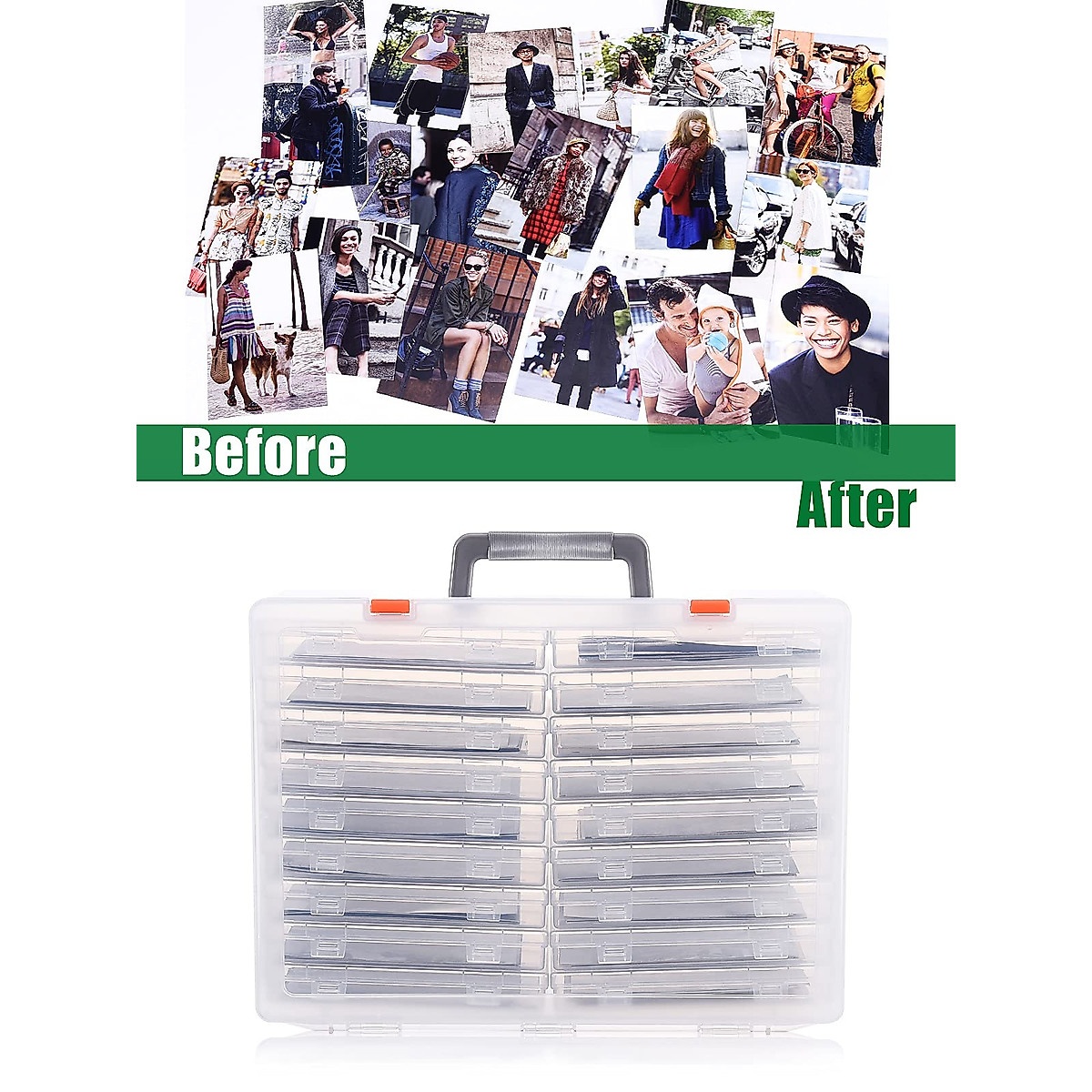 iBune Large Lock Box, Lockable Storage Box Medicine Lock Box