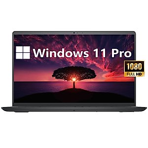 Dell Inspiron 3000 Business Laptop, 15.6''FHD Display, 10th Gen Intel Core i5-1035G1, Windows 11 Pro, 1TB HDD, 16GB RAM, Wi-Fi, HDMI, Bluetooth, Intel UHD Graphics, Carbon Black, Long Battery Life, C