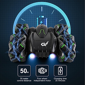 Remote Control Car - Rc Car, Toys for Kids Age 6-12 - Best Birthday Gifts, 2.4Ghz RC Cars, 4WD Transform Off Road for Rotating Rechargeable Rc Remote Cars, for Adults, Boys, Girls